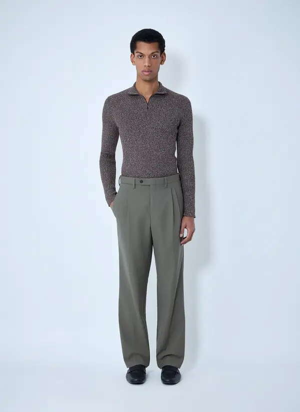 Prada Wide-leg Wool Pants