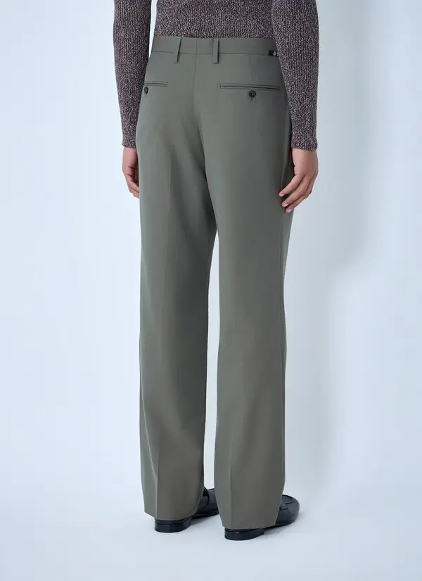 Prada Wide-leg Wool Pants