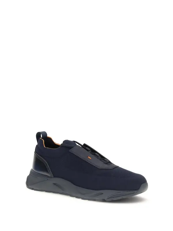 Santoni Stretch Fabric Sneakers
