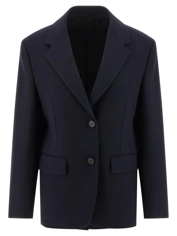 Prada Two-button Virgin Wool Blazer - Blue