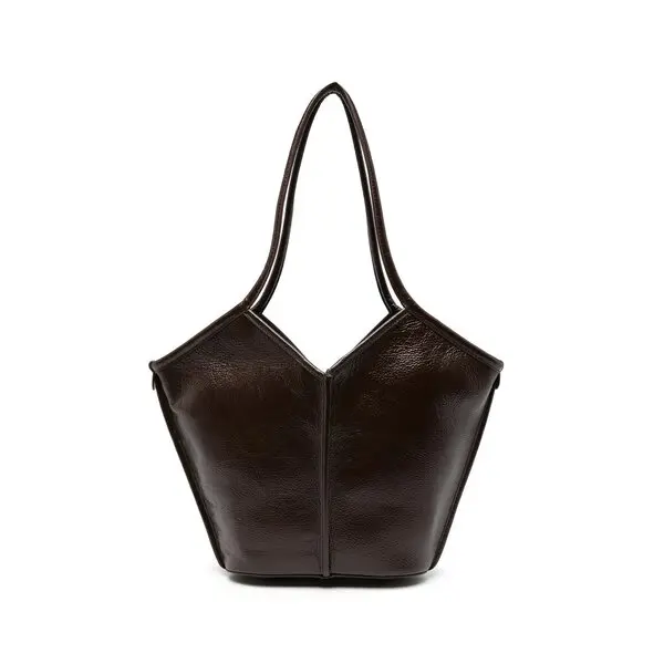 Hereu Leather Tote Bag - Brown