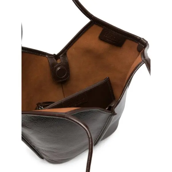 Hereu Leather Tote Bag - Brown