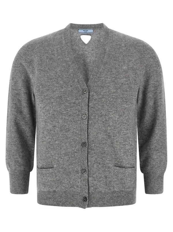 Prada Cashmere Cardigan - Gray