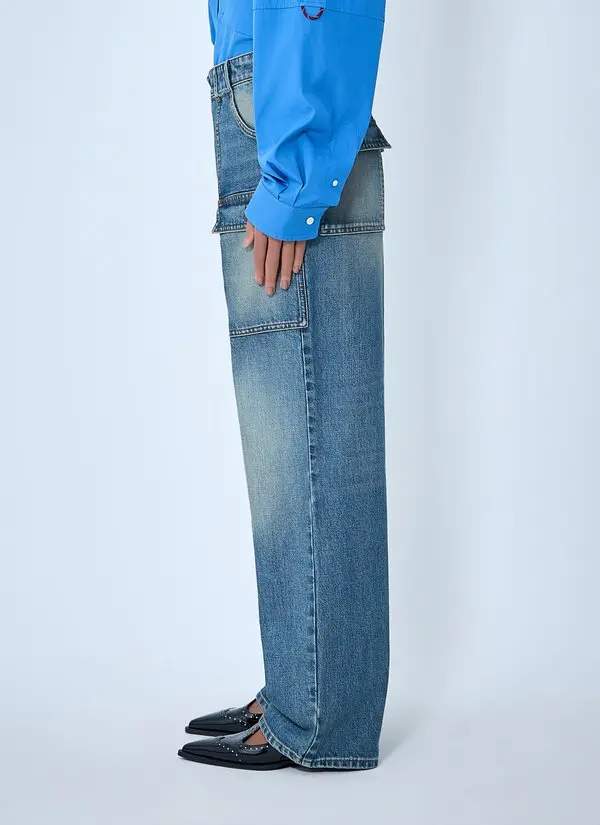 Miu Miu Cargo Denim Jeans