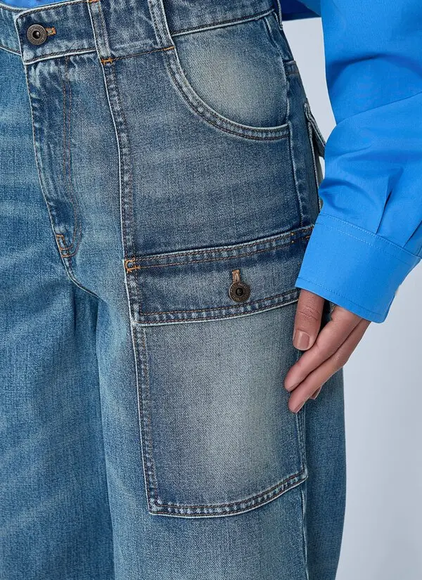 Miu Miu Cargo Denim Jeans