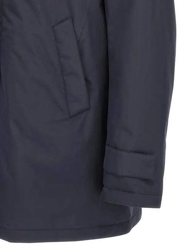 Herno Removable Hood Parka - Blue