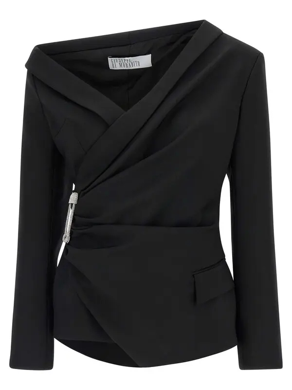 Giuseppe Di Morabito Asymmetrical Blazer - Black