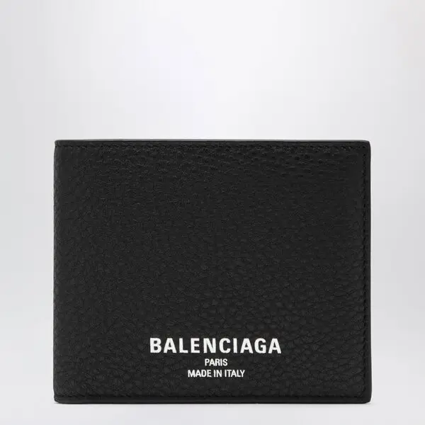 Balenciaga Grained Leather Card Holder With Logo