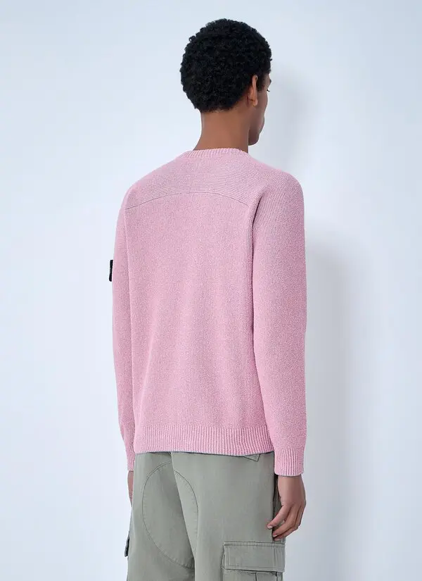 Stone Island Crewneck Wool Sweater - Pink