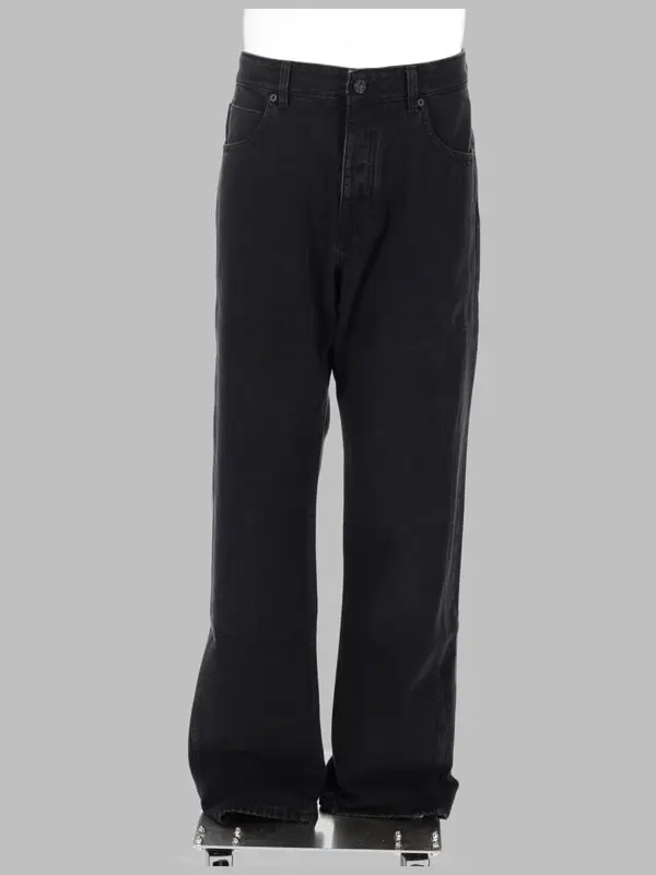 Balmain Jeans Vestibilità Ampia - Black