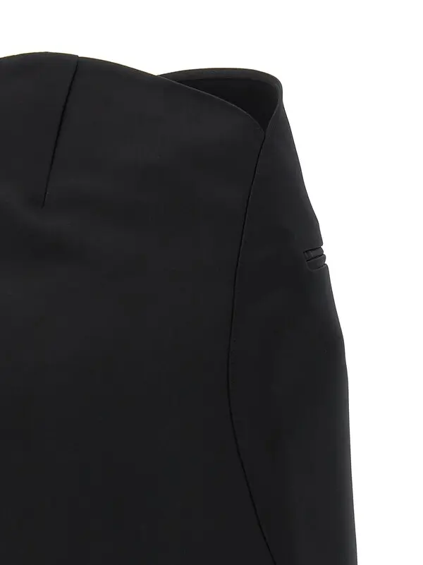 COURREGES Circle Satin Mini Skirt
