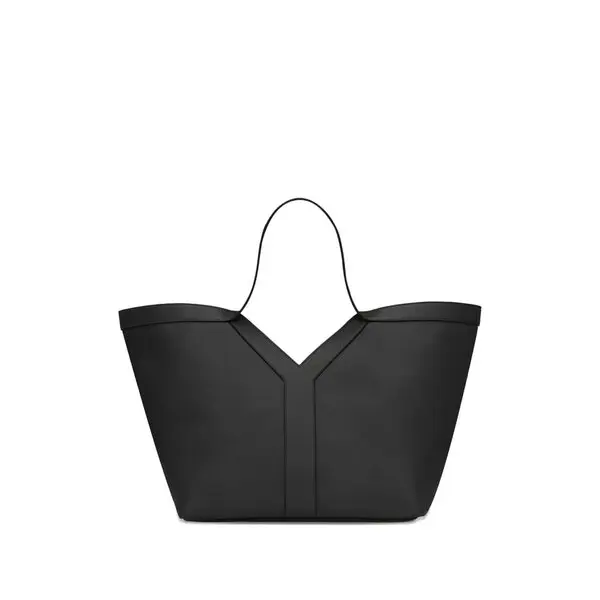 Saint Laurent Calf Leather Tote Bag - Black