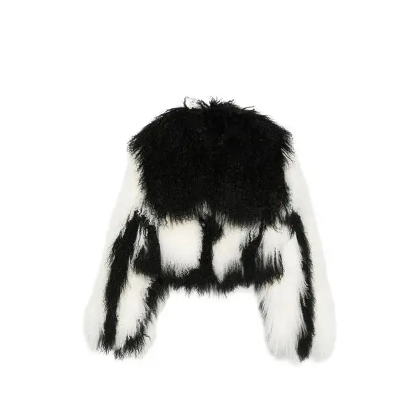 Attico Jackets Faux Fur & Shearling Jackets - Black