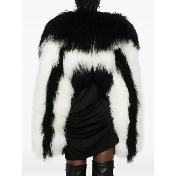 Attico Jackets Faux Fur & Shearling Jackets - Black