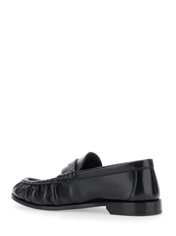 Saint Laurent Le Loafer Leather Shoes - Black