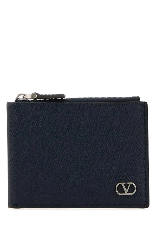 Valentino Garavani Midnight Leather Coin Purse