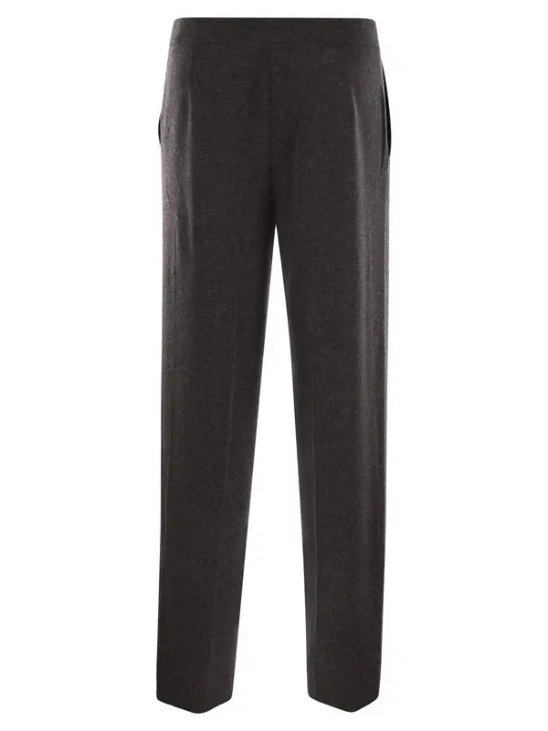 Max Mara Arno Viscose And Wool Trousers