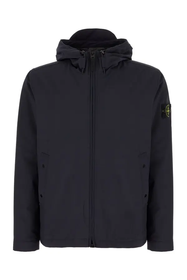 Stone Island Hooded Zip Up Jacket