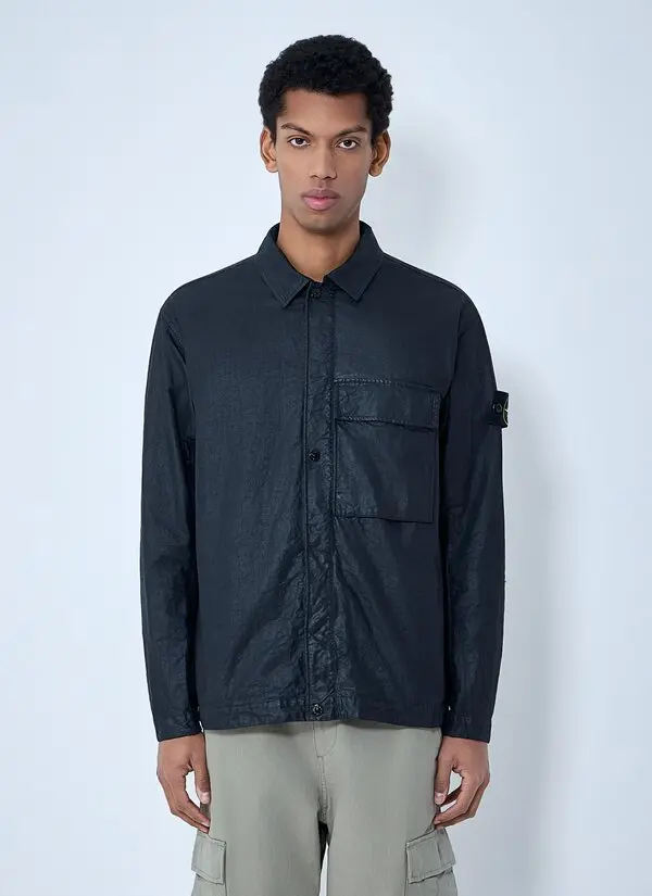 Stone Island Technical Nylon Overshirt - Black