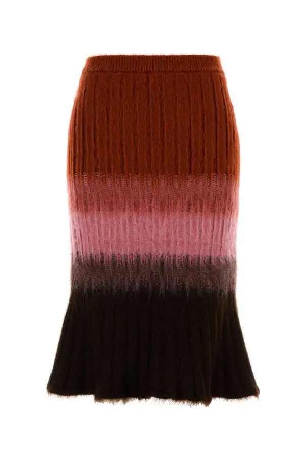 Fendi Mohair Blend Skirt - Multicolor