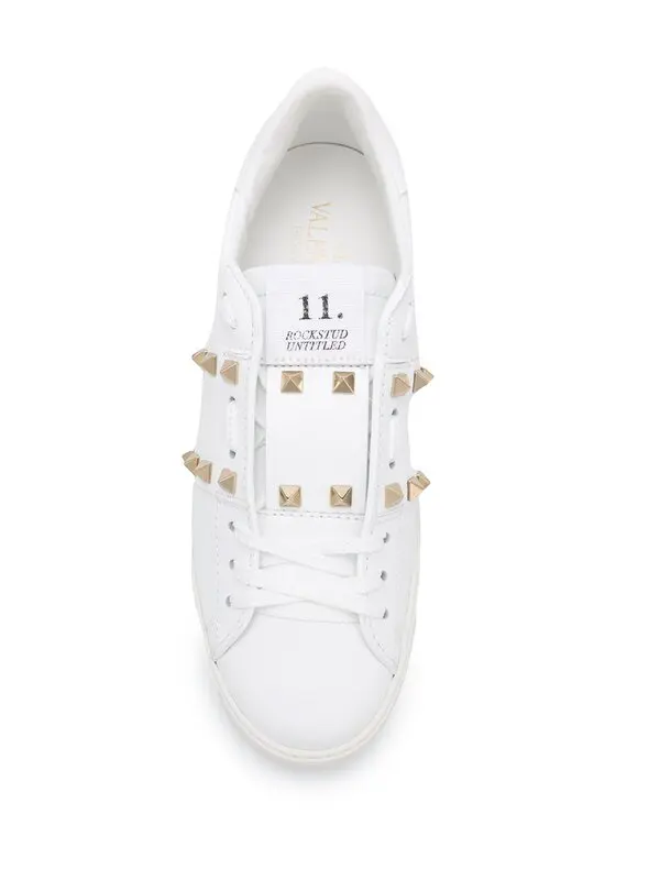 Valentino Garavani Rockstud Untitled Leather Sneakers
