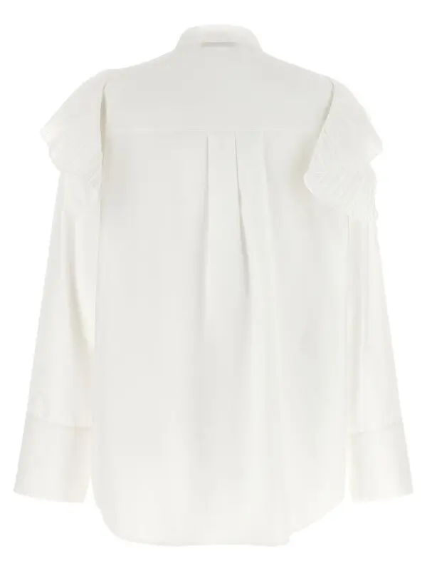 Alberta Ferretti Pleated Ruffle Shirt