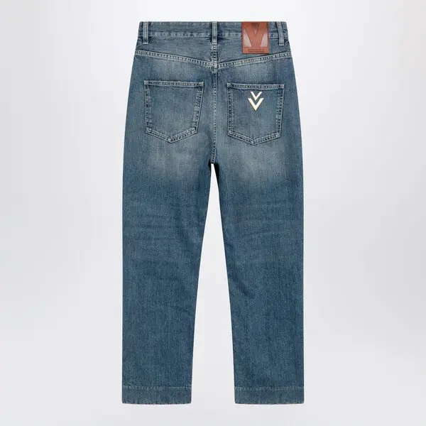Valentino Garavani Medium Jeans With Vpatch Detail On The Back