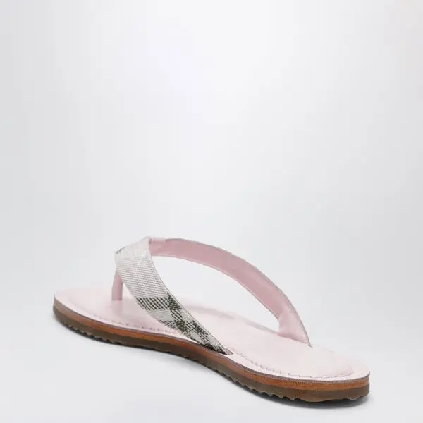 Burberry Pavilion Sandals With Check Pattern