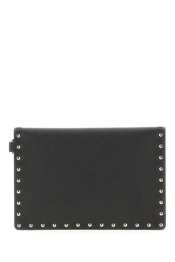 Valentino Garavani Studded Leather Clutch - Multicolor