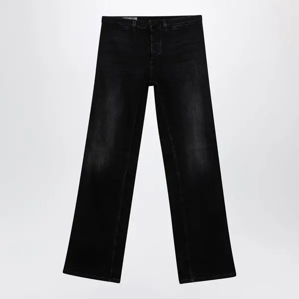 Gucci Low-rise Cotton Denim Jeans With Web Tape - Black