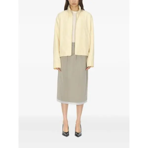 Carven Neutrals Jackets Cropped Jackets