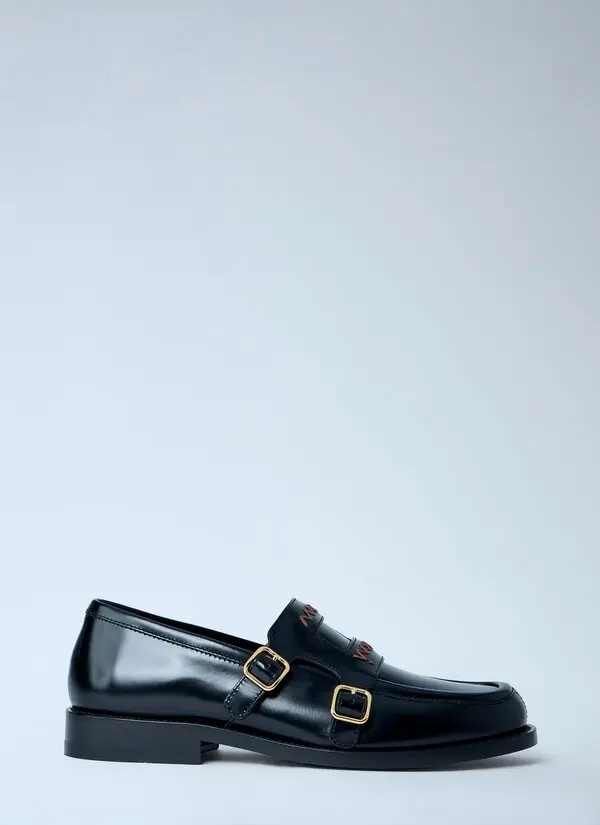 Marni Double Monk Strap Loafers - Black