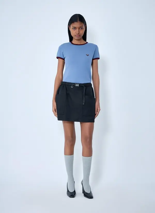 Prada Re-nylon Belted Mini Skirt
