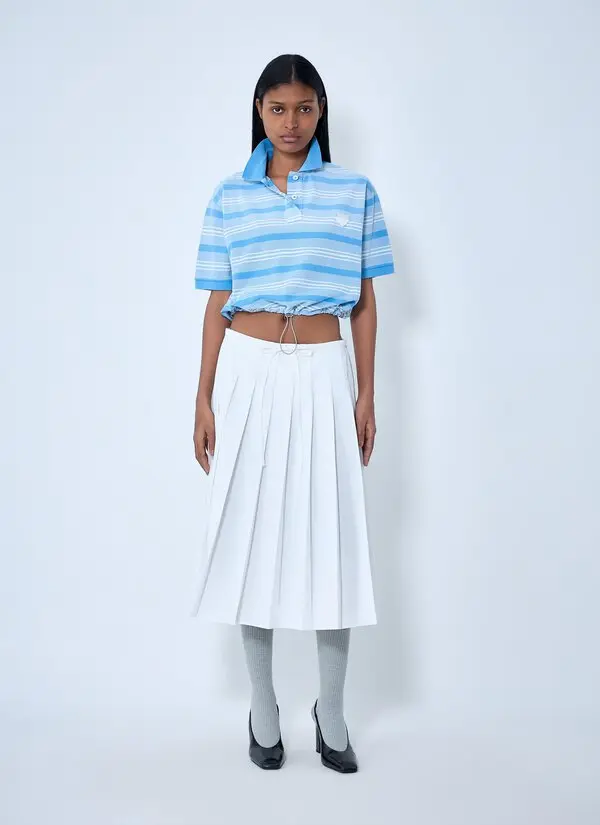 Prada Pleated Midi Skirt