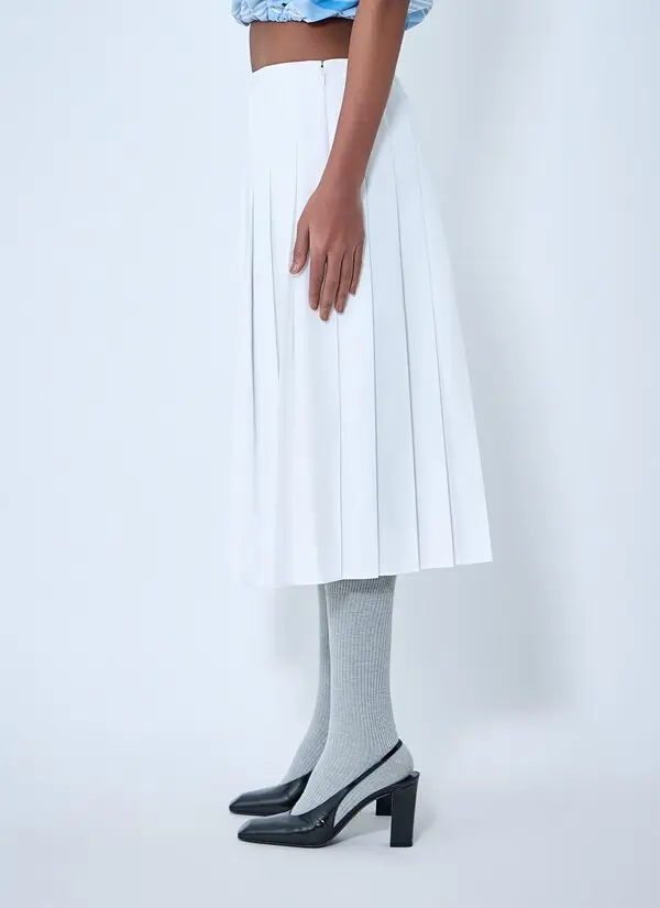 Prada Pleated Midi Skirt