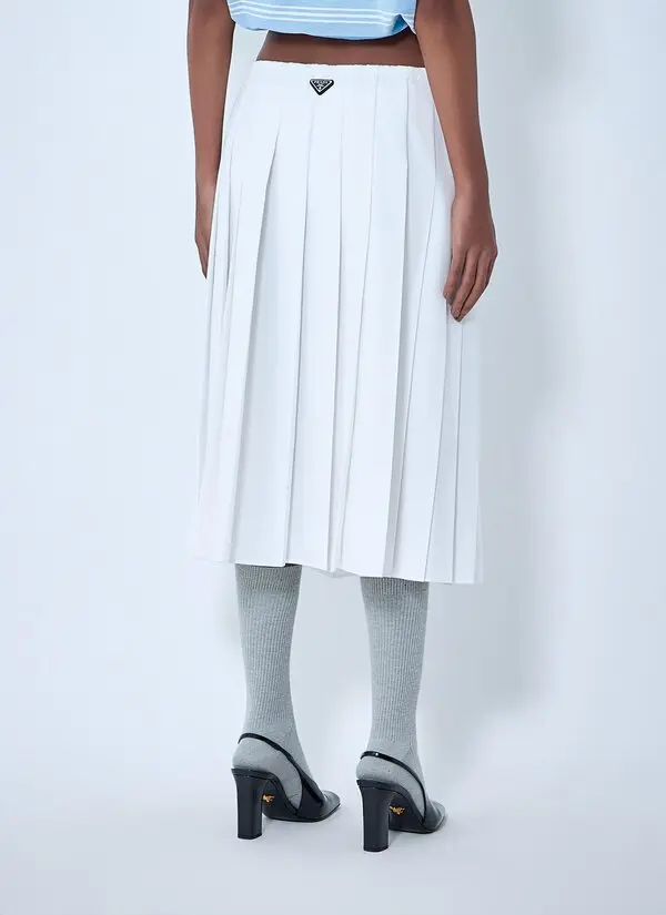 Prada Pleated Midi Skirt