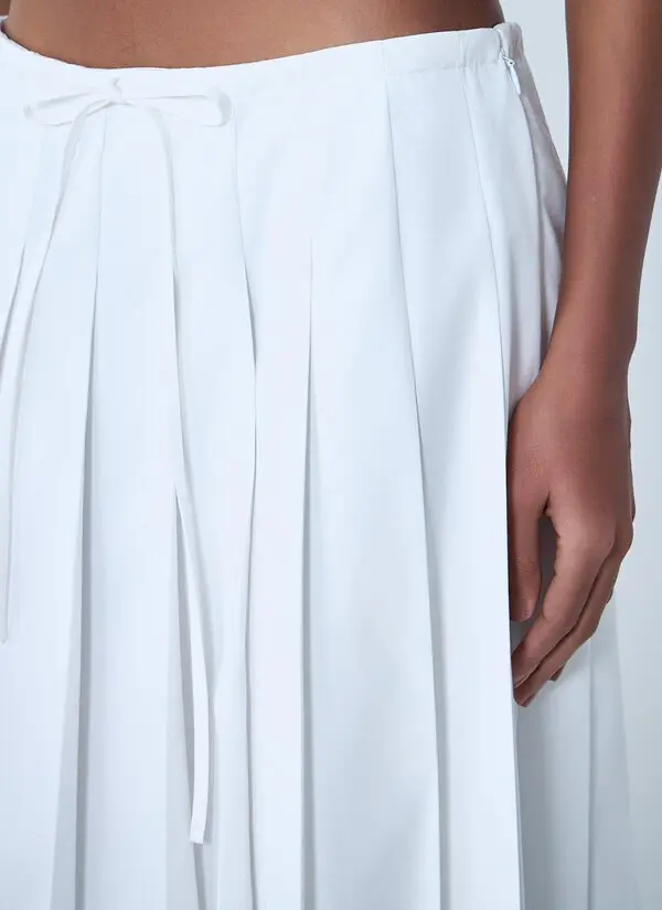 Prada Pleated Midi Skirt