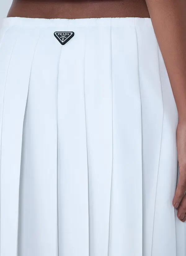 Prada Pleated Midi Skirt