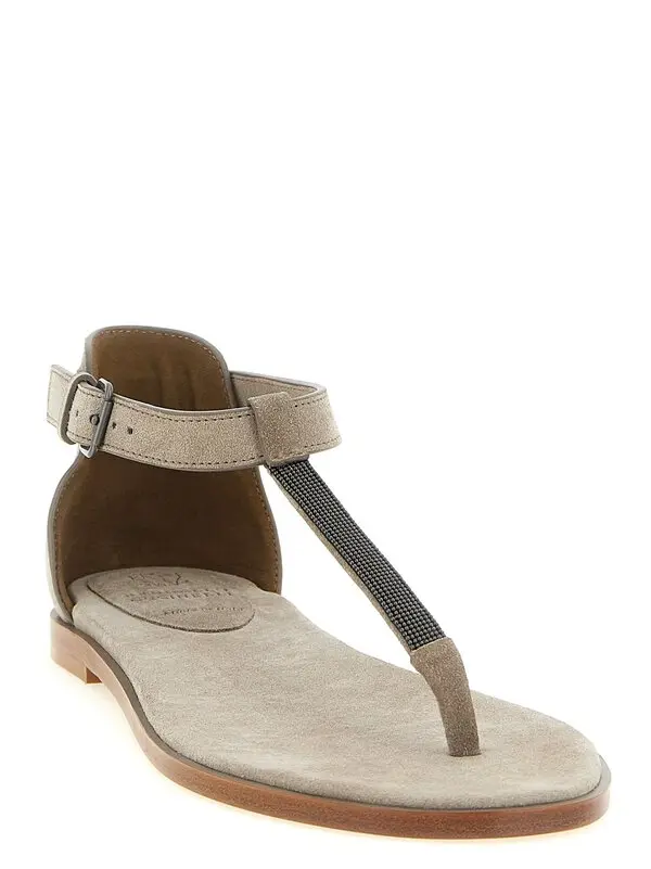 Brunello Cucinelli Precious Strap' Sandals