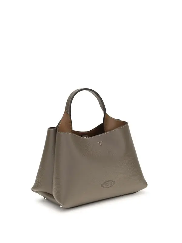 TOD'S Micro Leather Handbag - Gray