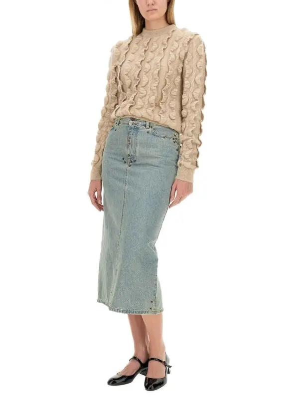 Moschino Wool Blend Sweater - Cream