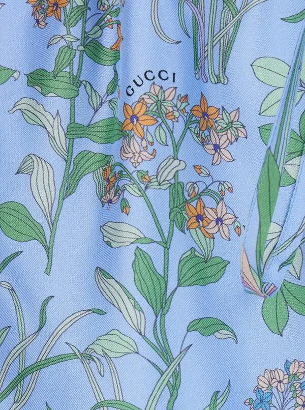 Gucci Floral Silk Shorts - Multicolor