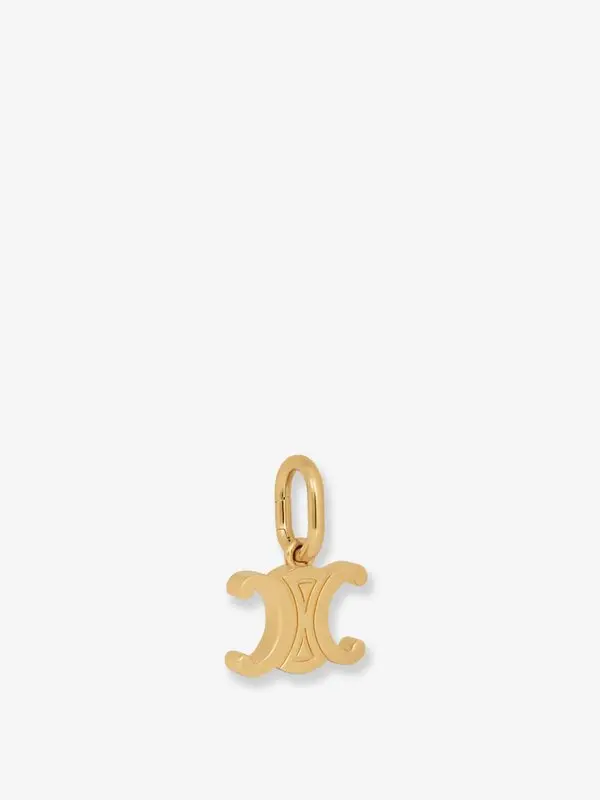 Celine Triomphe Brass Charm - Gold