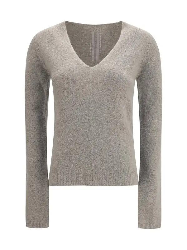 Rick Owens Cashmere V-neck Pullover - Gray