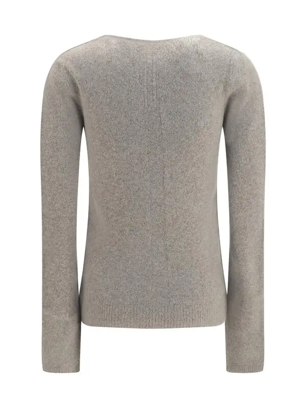 Rick Owens Cashmere V-neck Pullover - Gray