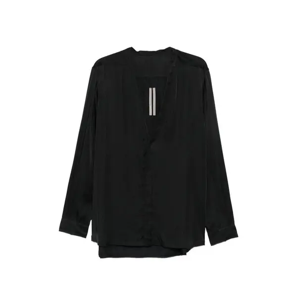 Rick Owens Acetate-blend Satin Blouse - Black