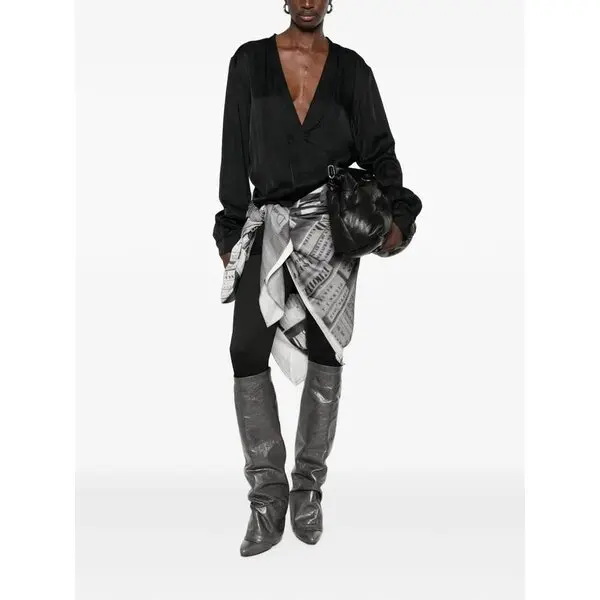 Rick Owens Acetate-blend Blouse - Black