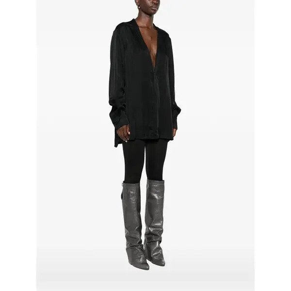 Rick Owens Acetate-blend Blouse - Black