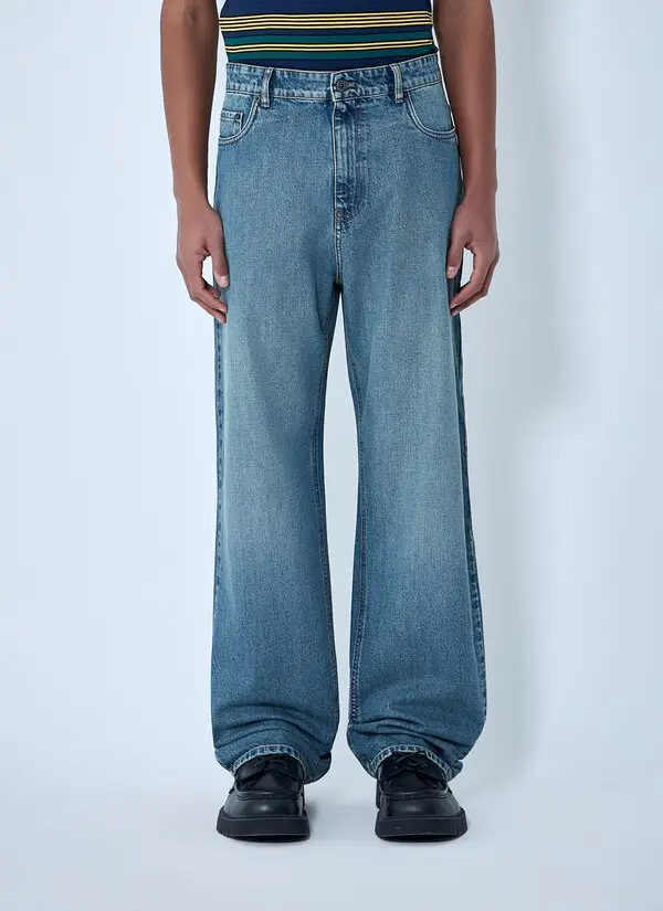 Miu Miu Wide-leg Denim Jeans - Blue