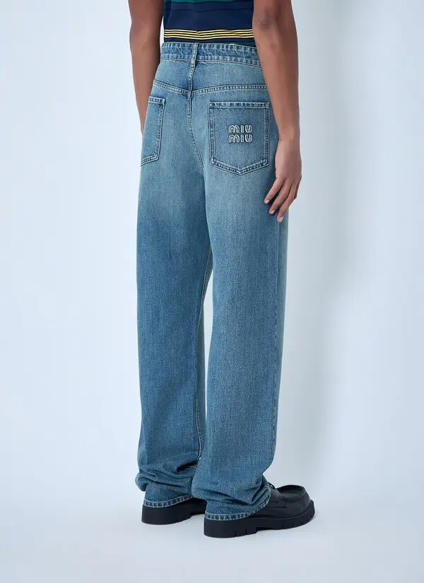 Miu Miu Wide-leg Denim Jeans